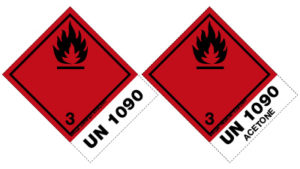 Etiquette de danger 10x13cm avec code ONU - Etiquetage Légal